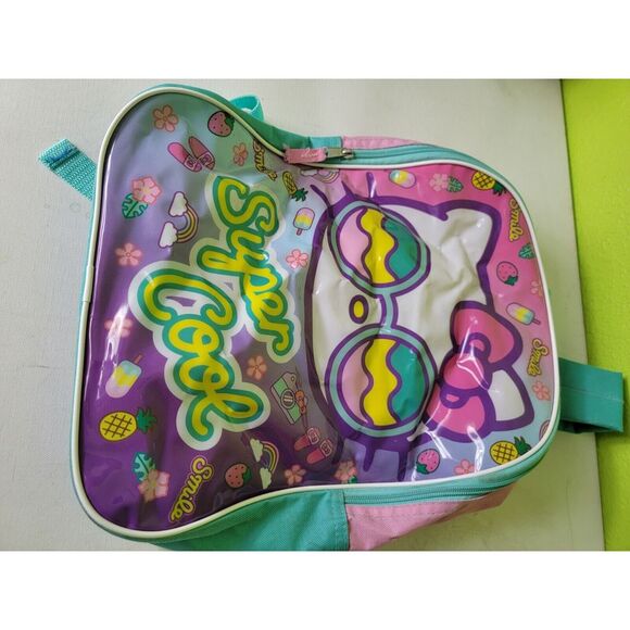 Aqua | Bags | Super Cool Hello Kitty School Bag Pink Aqua Backpack ...